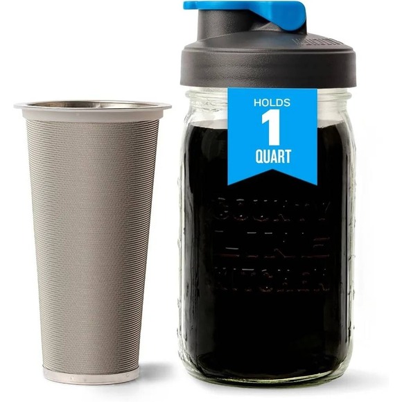 Kitchen | County Line Kitchen Glass Cold Brew Coffee Maker With Lid 1 ...